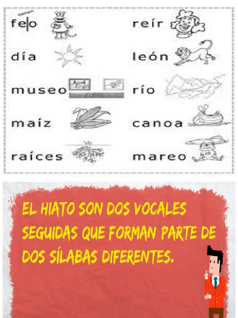 Hiatos y separación silábica en español | PDF