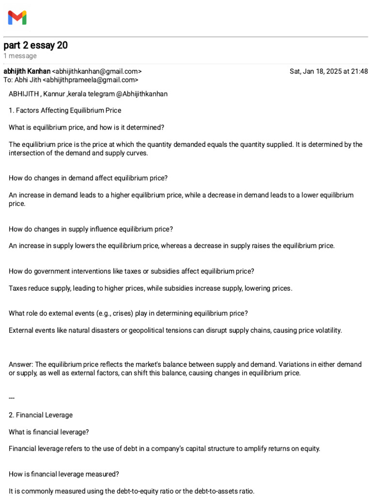 Gmail - Essay 20 Cma Part2 | PDF | Net Present Value | Bonds (Finance)