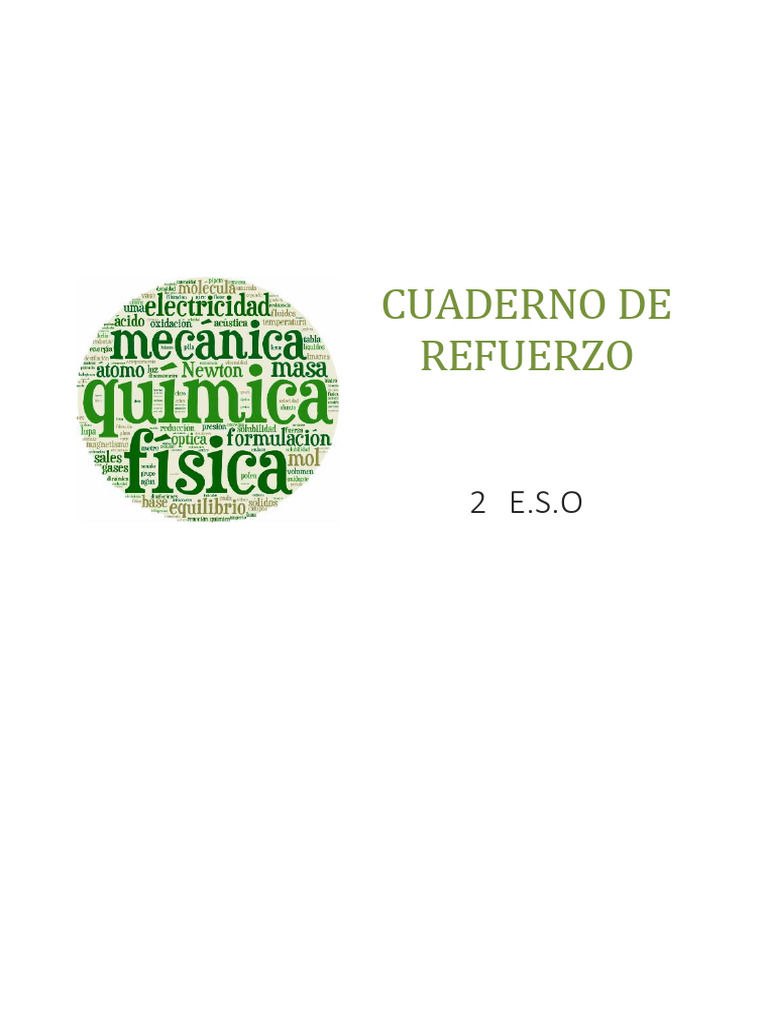 CUADERNO DE RECUPERACION 2 ESO | PDF | Elementos químicos | Química