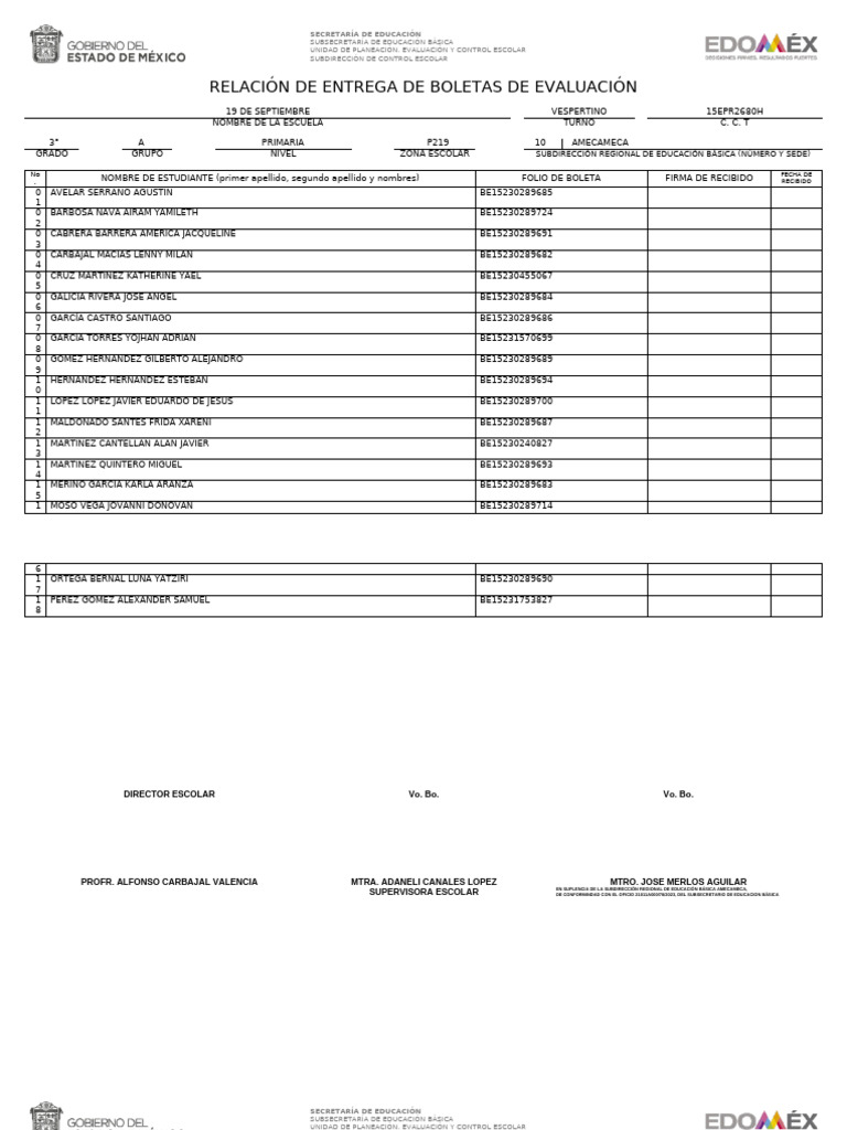 FORMATO DE BOLETAS 3A | PDF