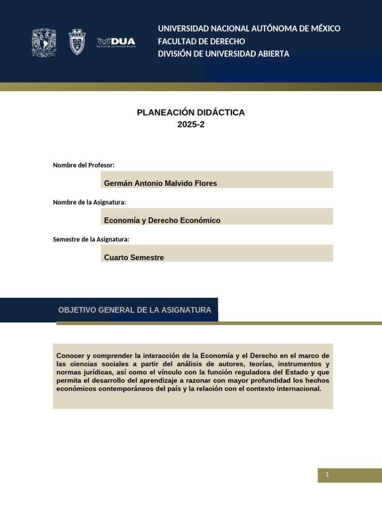 Planeación Didactica 2025 - 2 | PDF | México | Economias