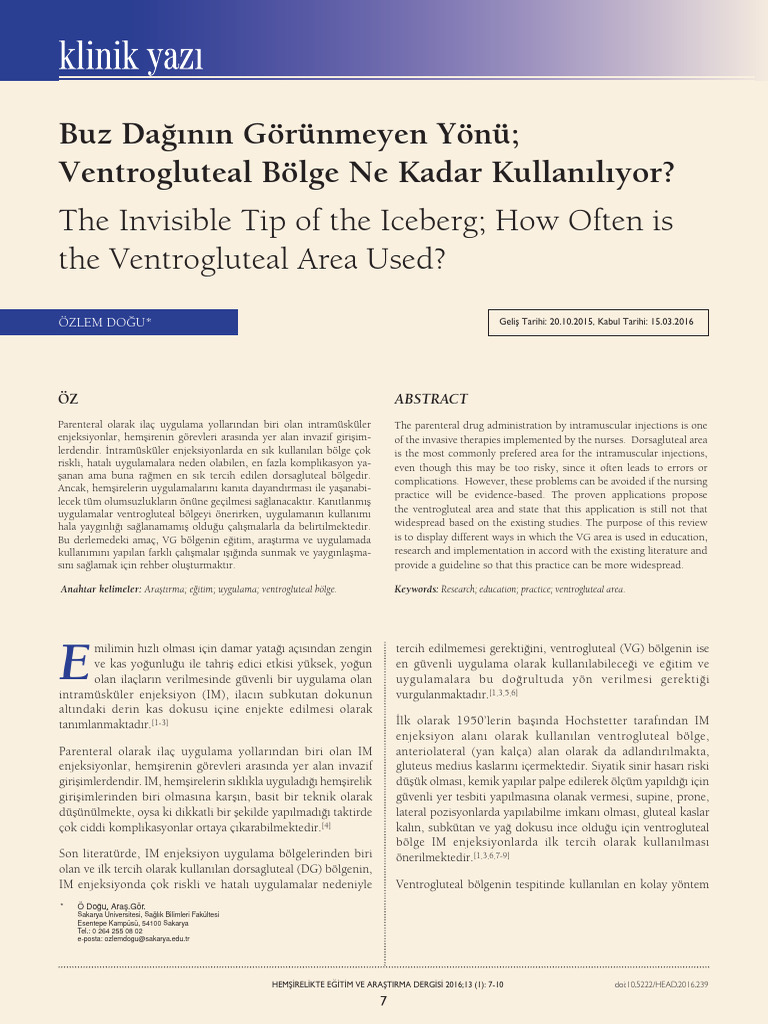 Ventrogluteal Enjeksiyon | PDF