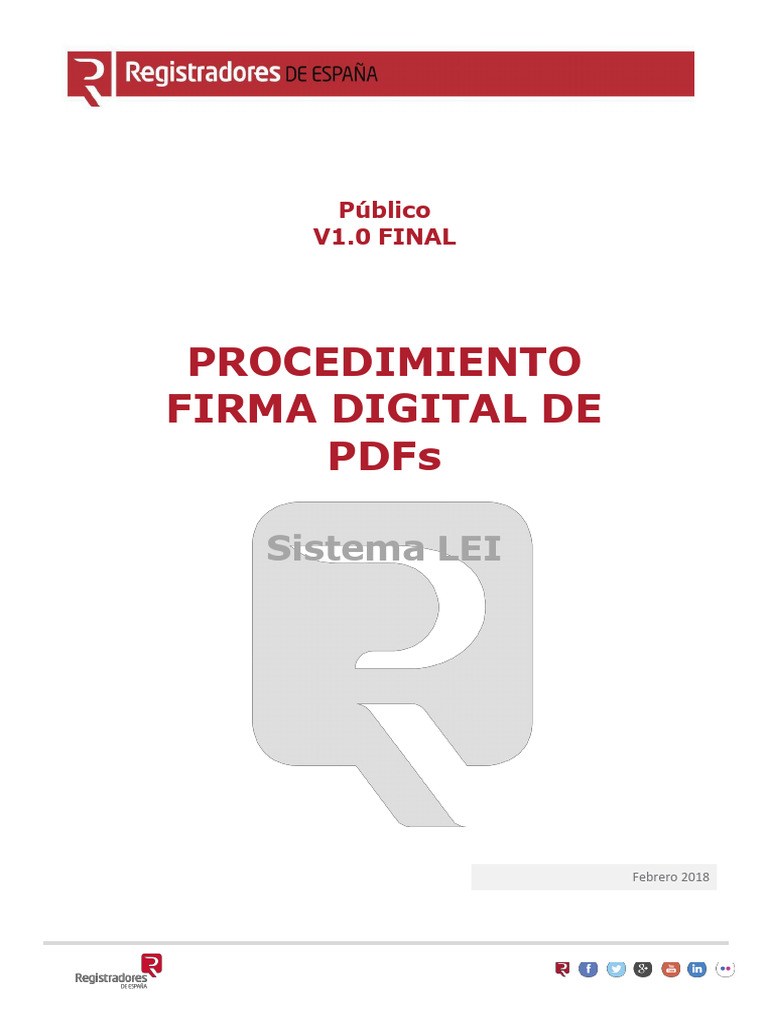 Firma Digital de PDFs en Sistema LEI | PDF | Software | Informática