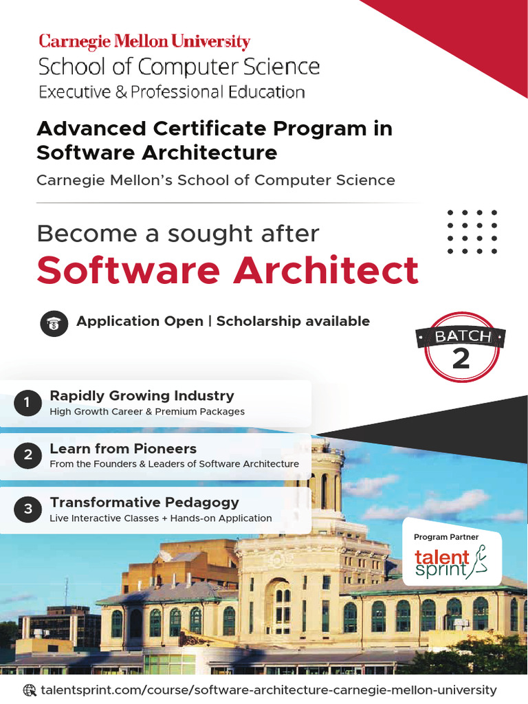 Brochure Advanced Certificate Program in Software Architecture CMU ...