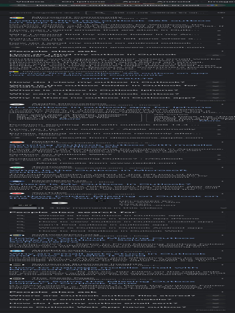 How to See Outbox in Outlook in Mobile - Google Search | PDF | Microsoft Outlook | Mobile App