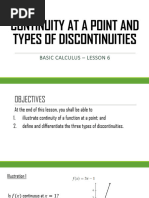 Types of Discontinuities Explained | PDF | Continuous Function ...