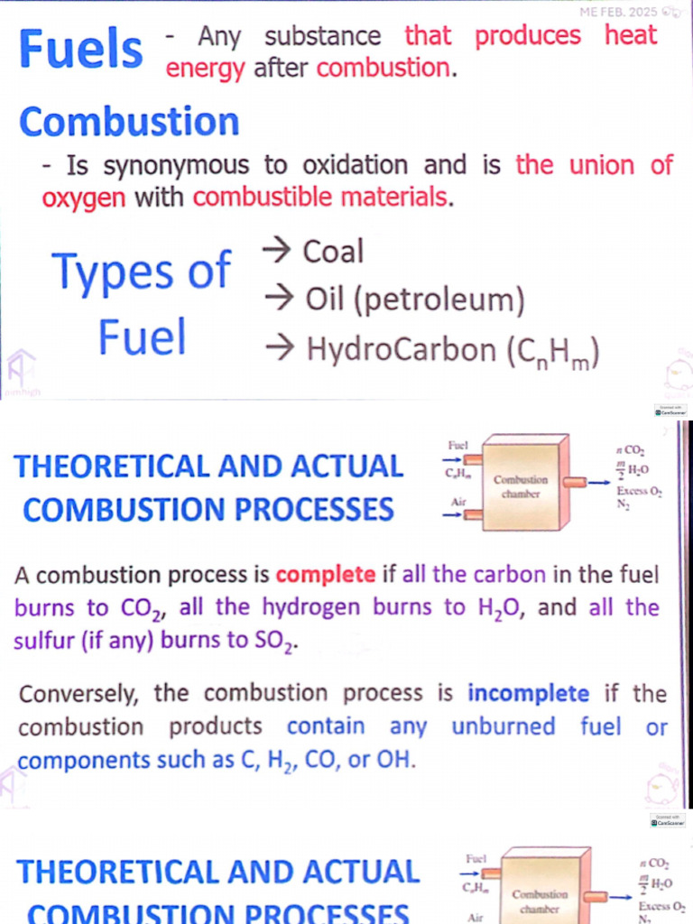 Fuel and Combustion | PDF