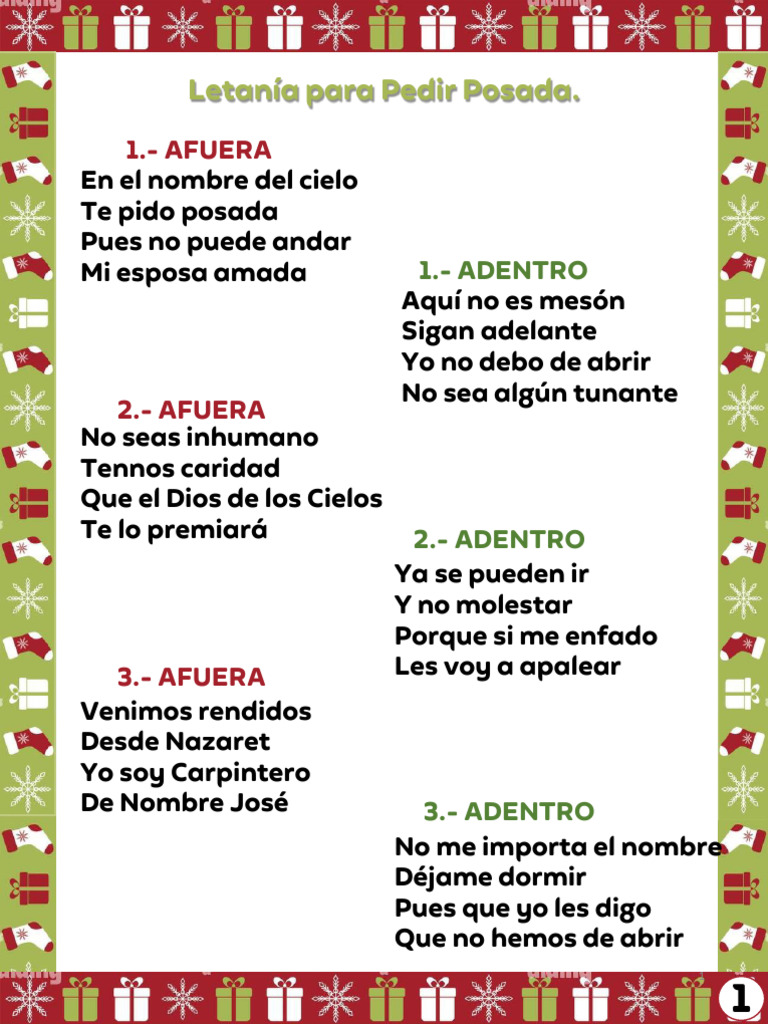 Letanía de Posadas Navideñas | PDF