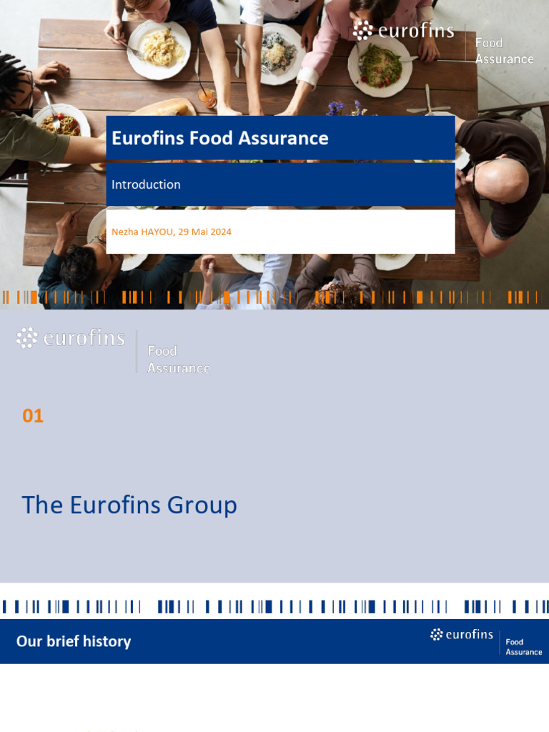 Eurofins FA - Customer Presentation 2024 EN | PDF | Food Safety | Business