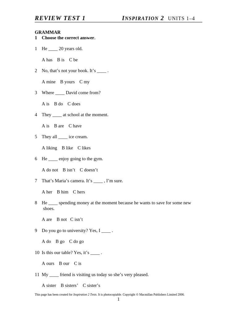 Review Units 1-4 | PDF | Carnival