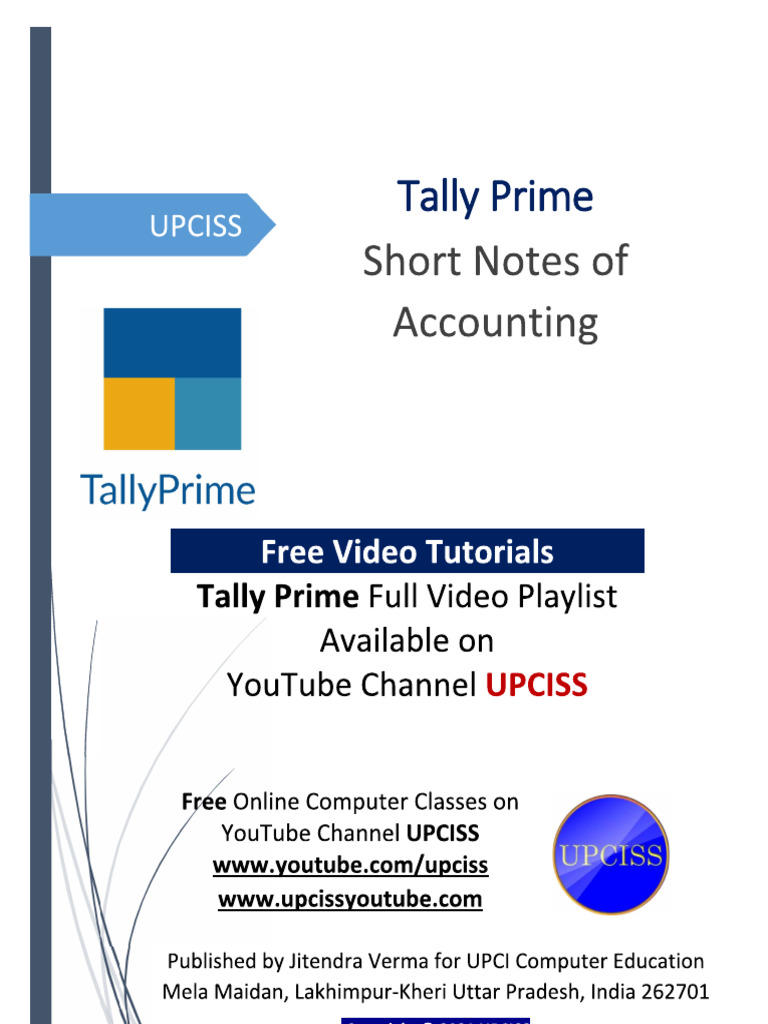 Tally Prime Notes | PDF