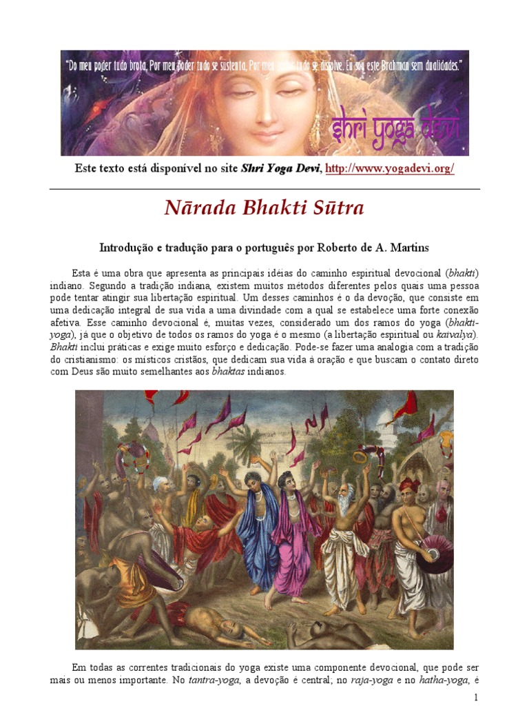 Narada Bhakti Sutra Port | PDF | Ioga | Devi