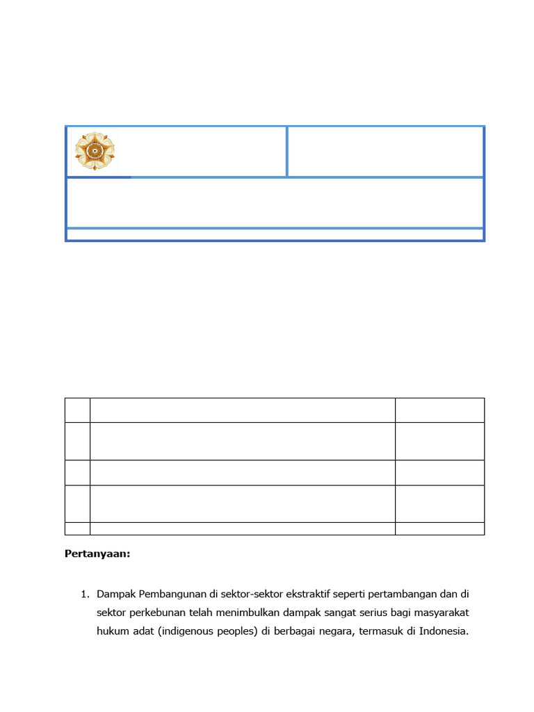 Catur Nugraheni - Uas Agraria Danlingkungan Dalam Perspektif Ham - Mih 2024 | PDF
