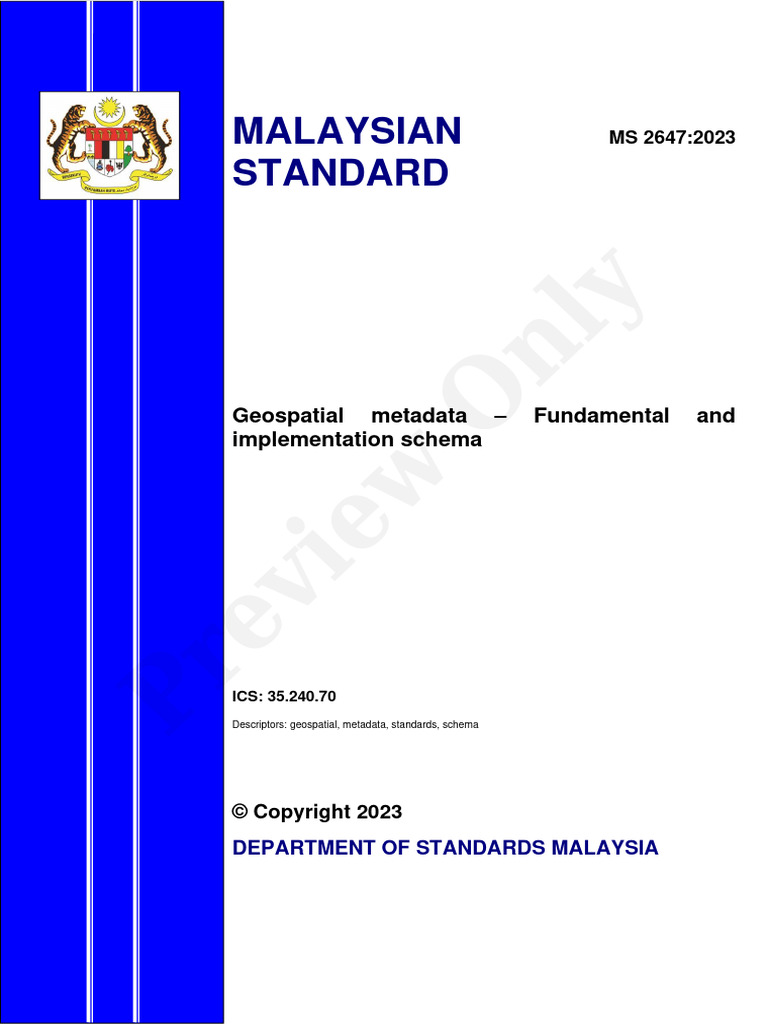 Metadata Geospatial | PDF | Metadata | Malaysia