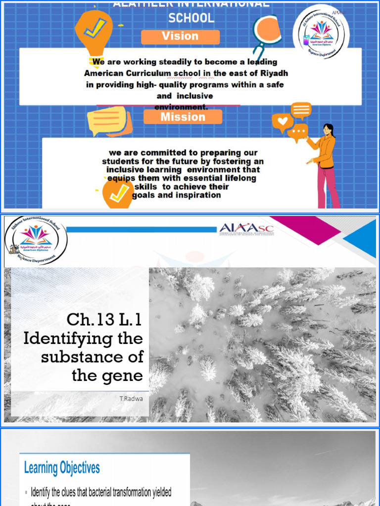 Ch.13 l.1 Identifying The Substance of Genes | PDF | Virus | Biology