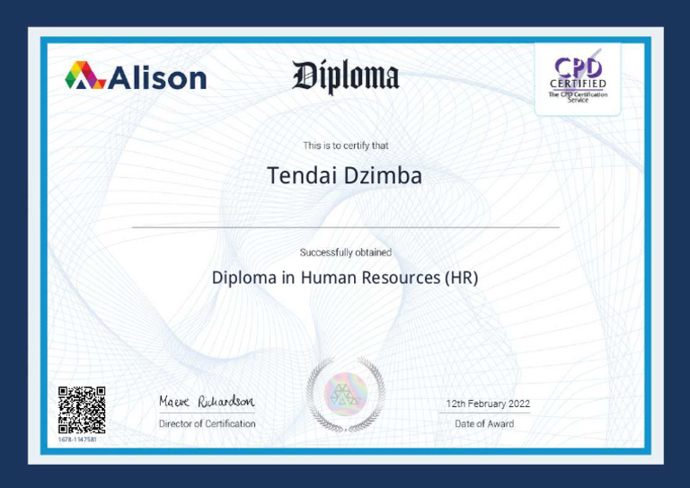 Alison Diploma | PDF