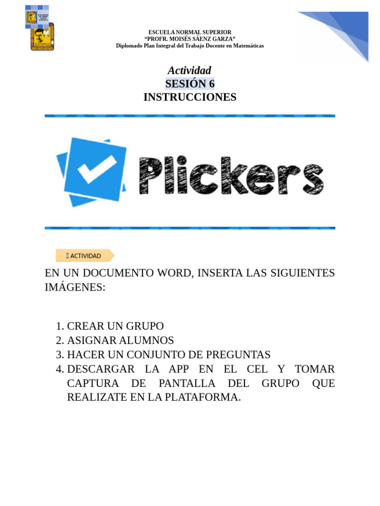 Actividad Plickers | PDF