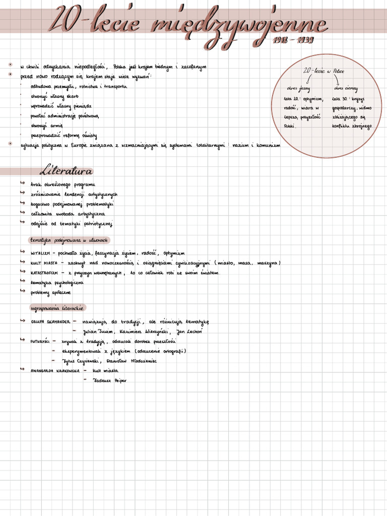 20-Lecie Międzywojenne | PDF