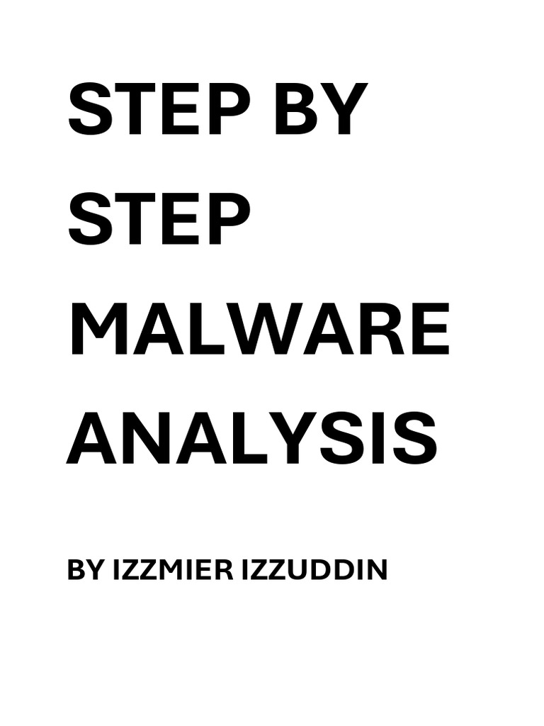 Step by Step Malware Analysis | PDF | Ransomware | Malware
