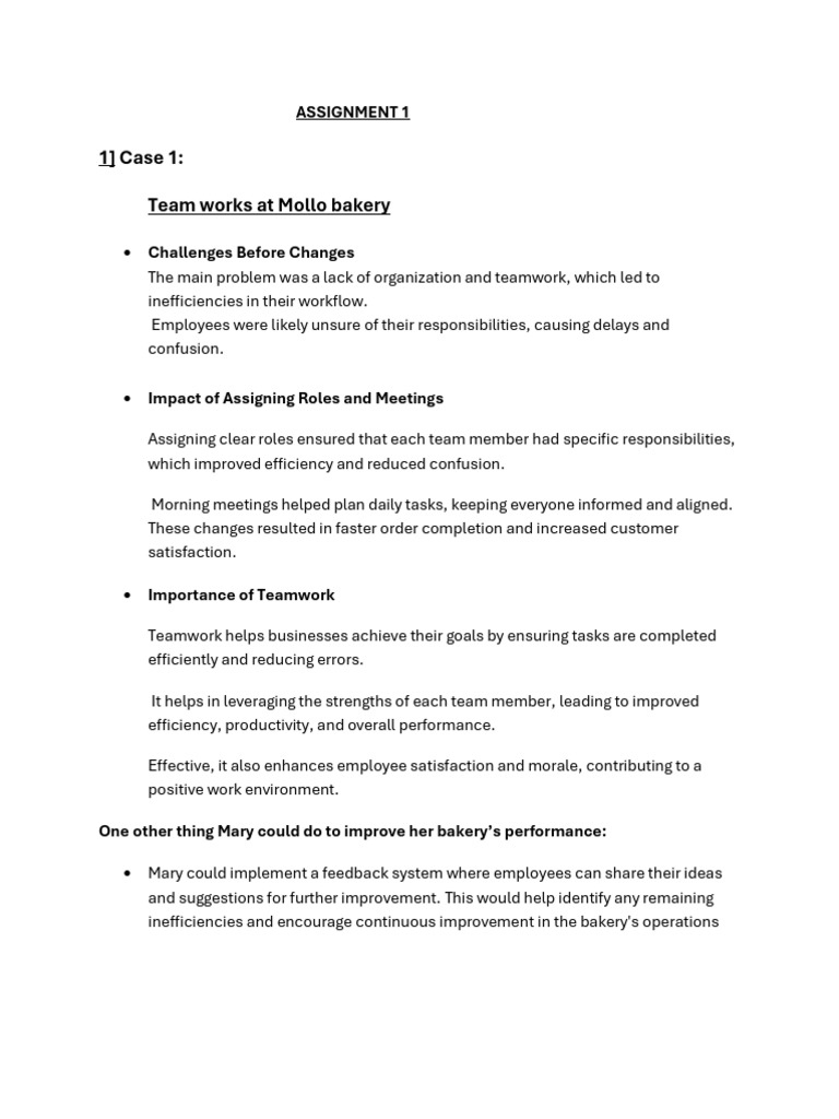 Assignment 1 2 | PDF | Employment | Business Assignment 1 2 | PDF | Employment | Business