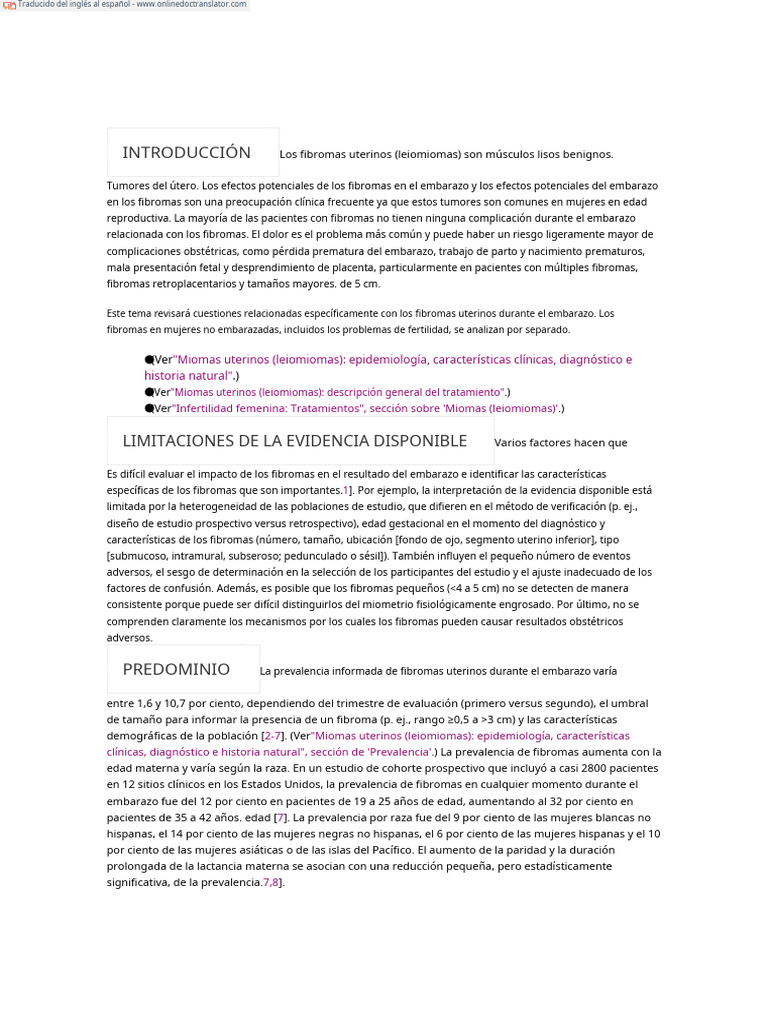 Miomas en Embarazo - En.es | PDF | Parto | El embarazo