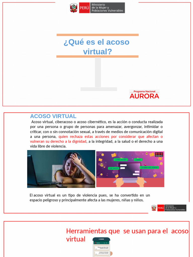 2. PPT acoso virtual . | PDF | Acoso sexual | Acoso cibernético