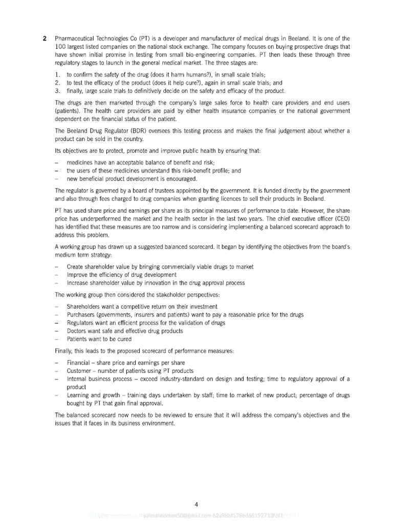 168-Q Practice Session 1 Pharmaceutical Technologies Co | PDF