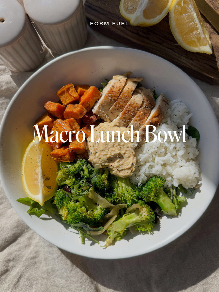Healthy Macro Lunch Bowl Recipe | PDF