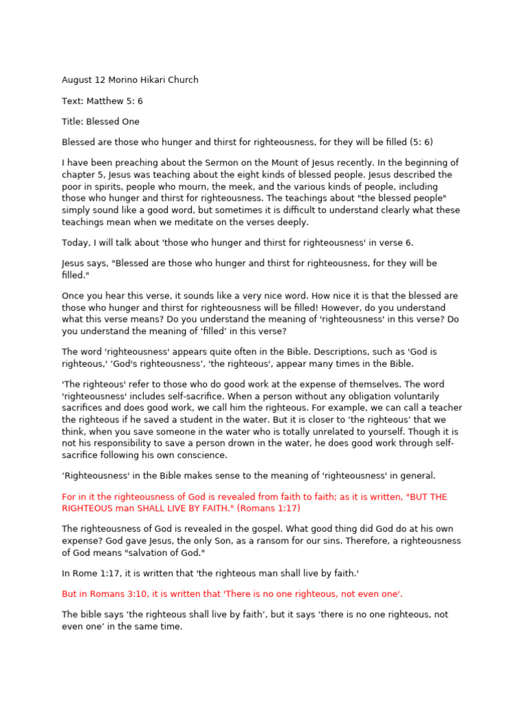 The blessed (3) | PDF | Salvation | Epistle To The Romans