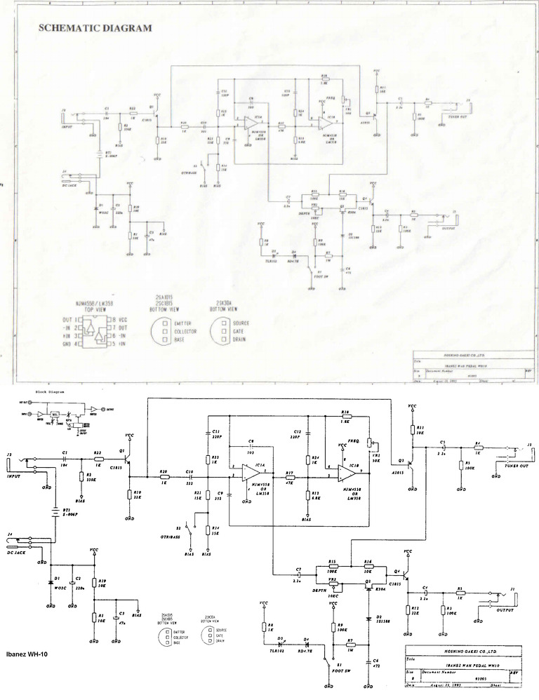 ibanez-wh10-wah-schematic | PDF