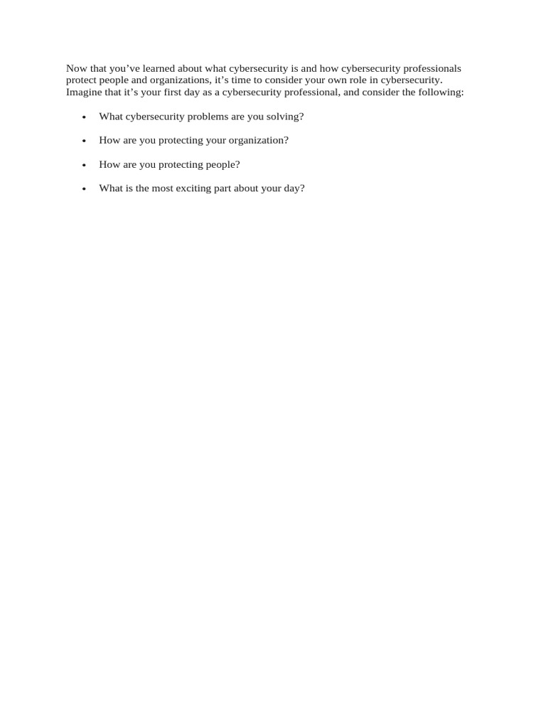 The Value of Cybersecurity | PDF