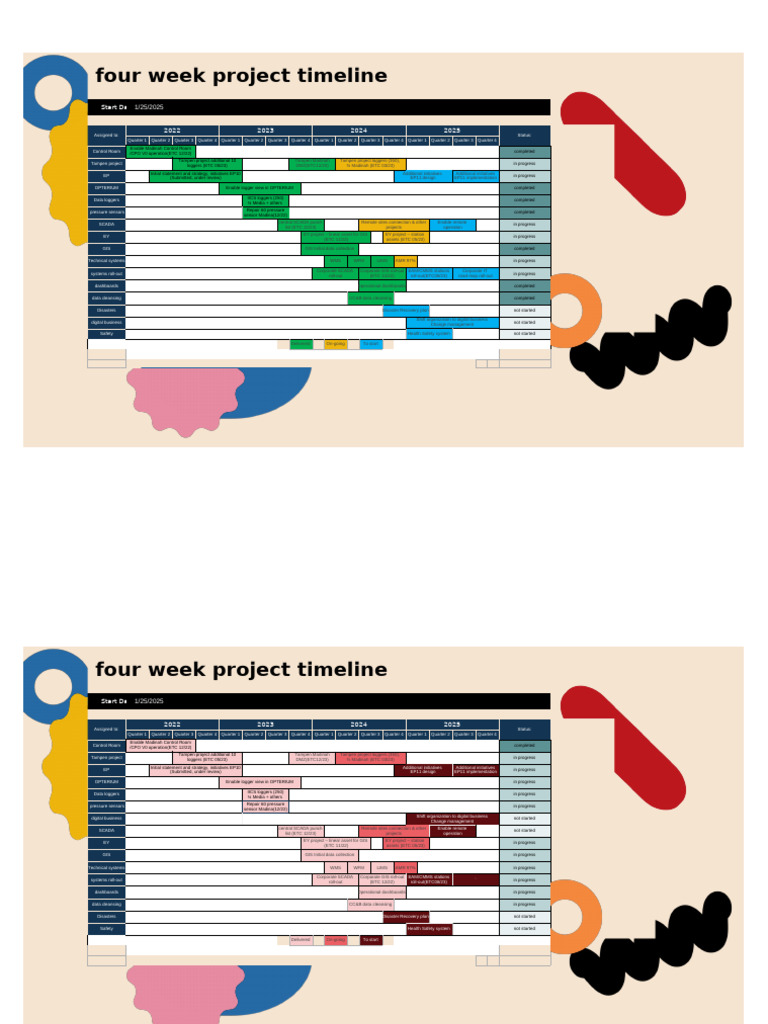 Four-Week Project Timeline v3 | PDF | Computing