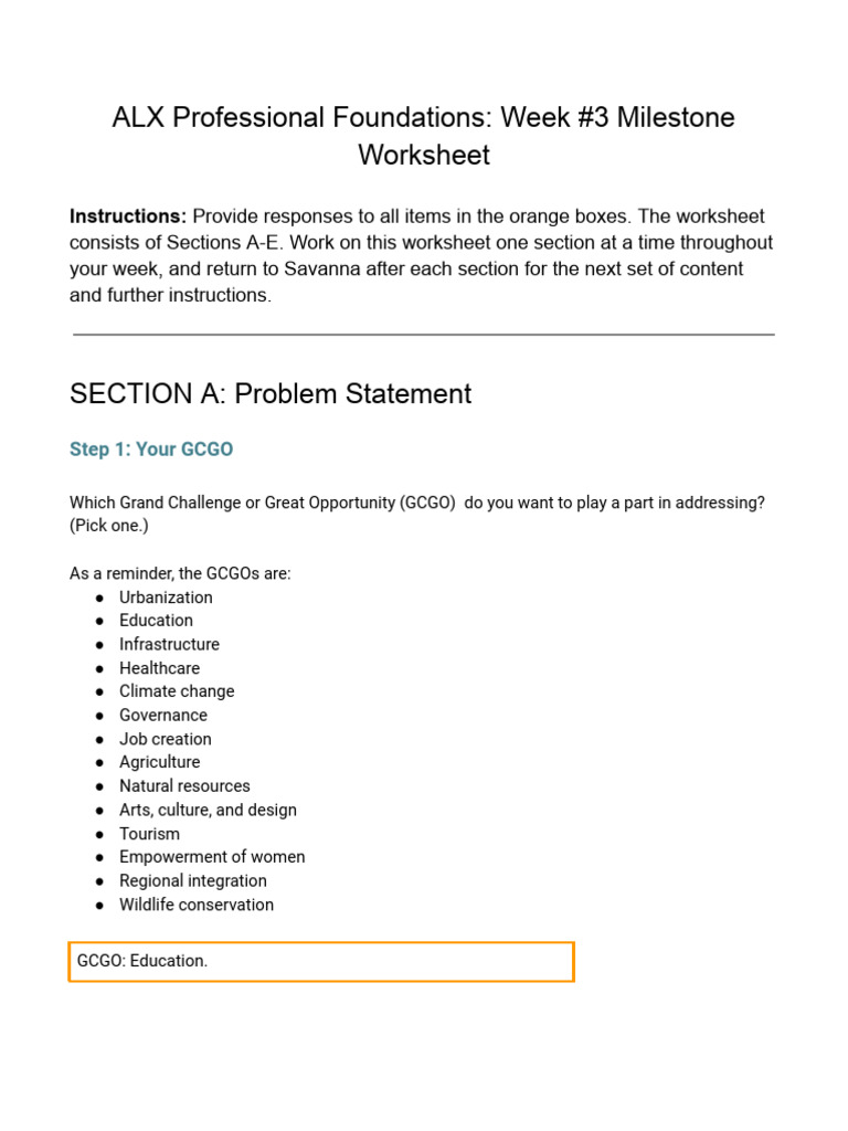 Copy of Week #3 Milestone Worksheet | PDF | Poverty | Poverty ...