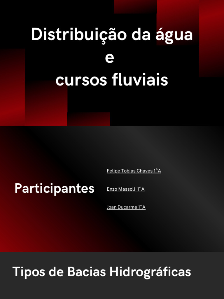 Tipos de Bacias e Cursos Fluviais | PDF | Rio | Erosão