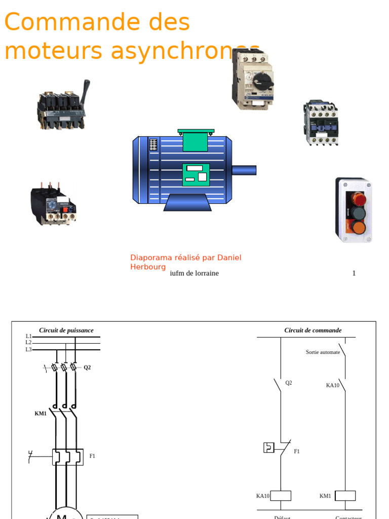 Commande de Moteur Asynchrones en PDF | PDF | Composants électriques | Composant