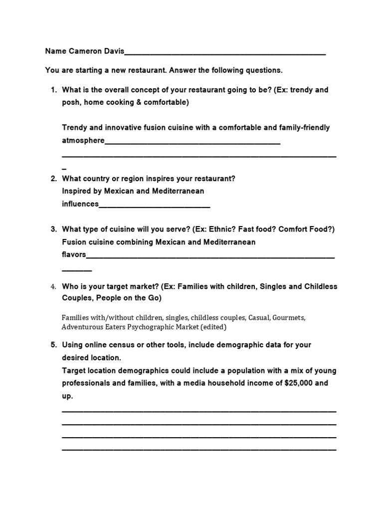 Restaurant Worksheet and Cost Sheet (New) | PDF | Restaurants | Menu