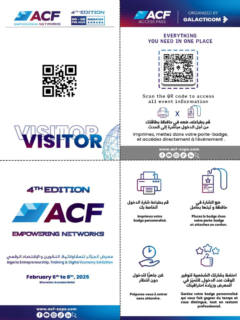 Badge Acces Acf Bouchama Yasser | PDF