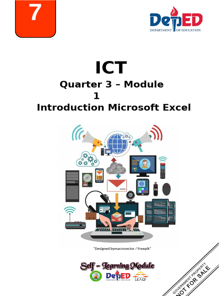 ICT7 Q3 Module1 Introduction-to-MS-Excel | PDF | Microsoft Excel | Spreadsheet