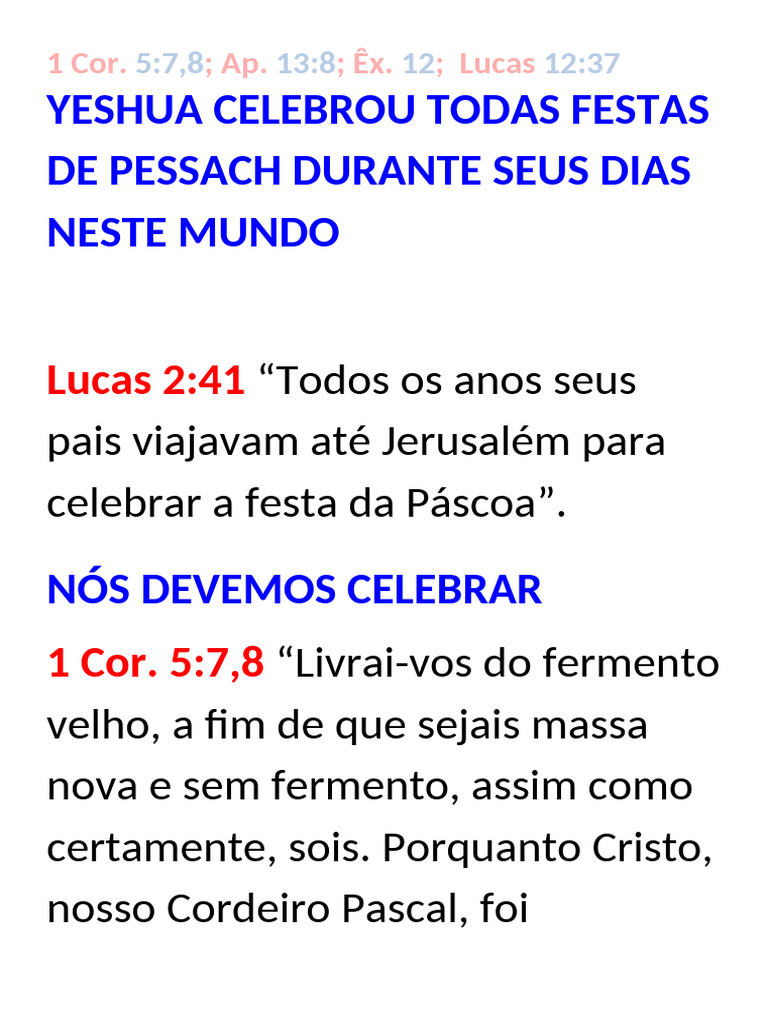 O Cordeiro Pascal e a Páscoa | PDF | Páscoa | Jesus