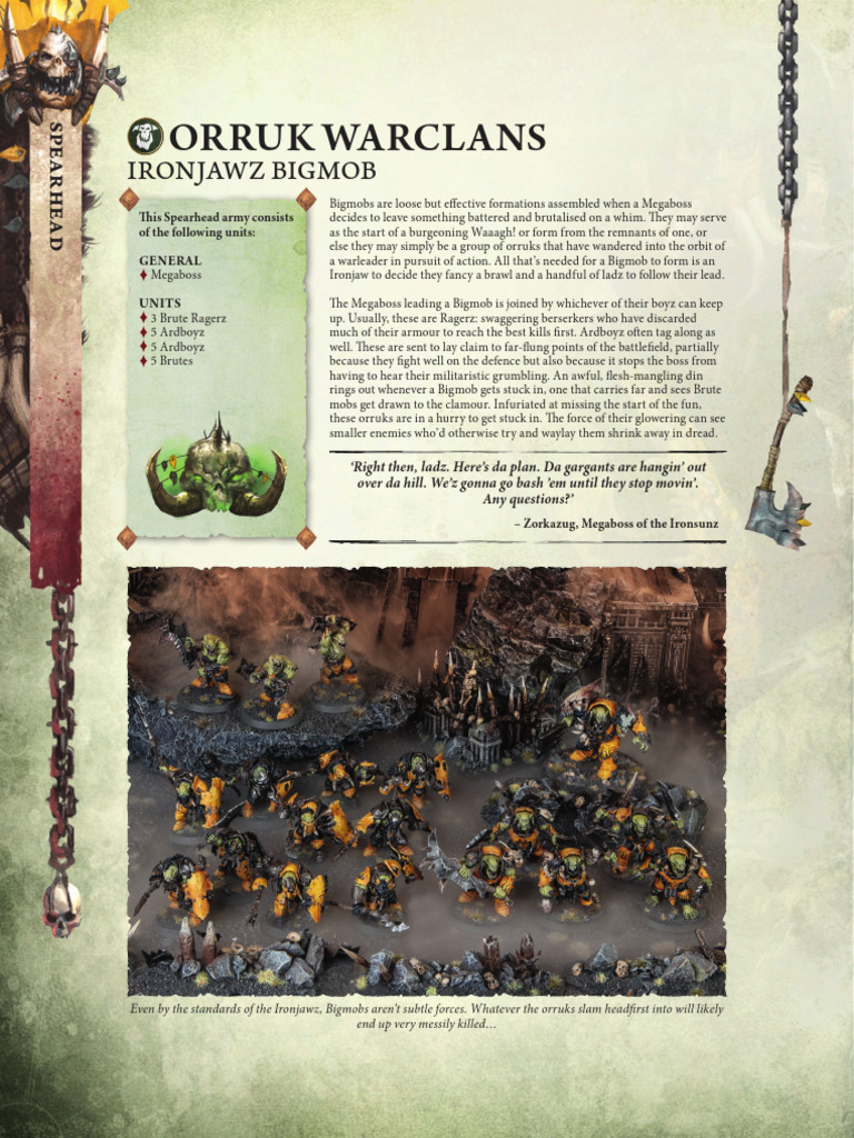 Orruk Warclans Spearhead Overview | PDF | Infantry | Military