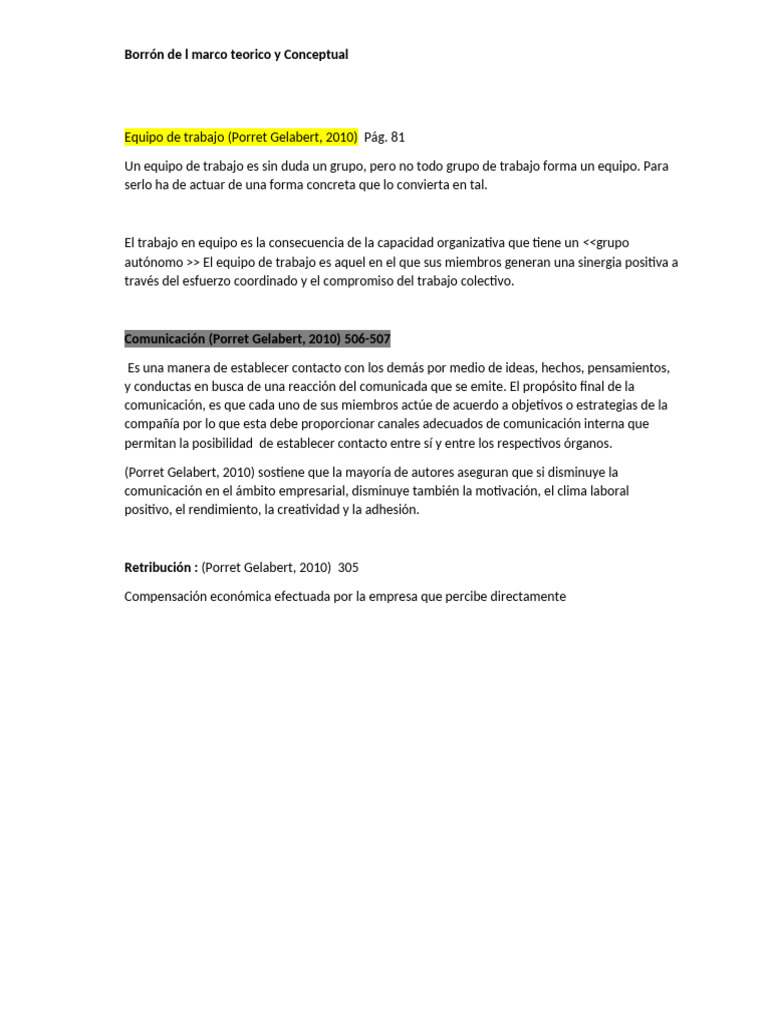 Marco Teorico - Borron | PDF