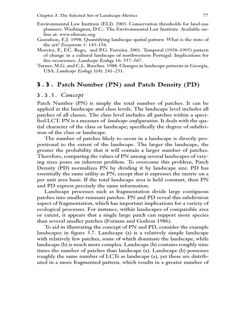 Measuring Landscapes A Planner's Handbook - (3.3 Patch Number (PN) and ...