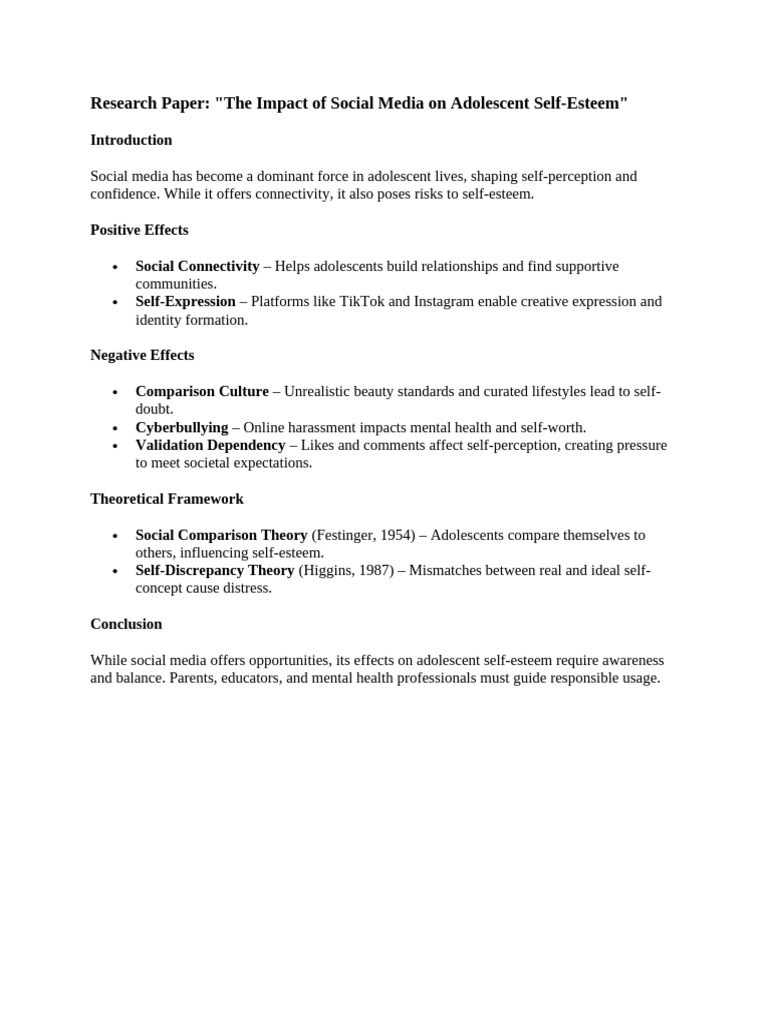The Impact of Social Media On Adolescent | PDF