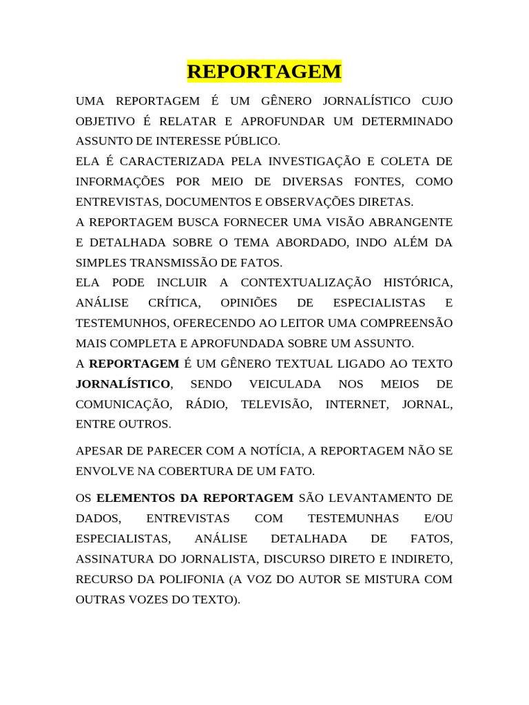REPORTAGEM | PDF