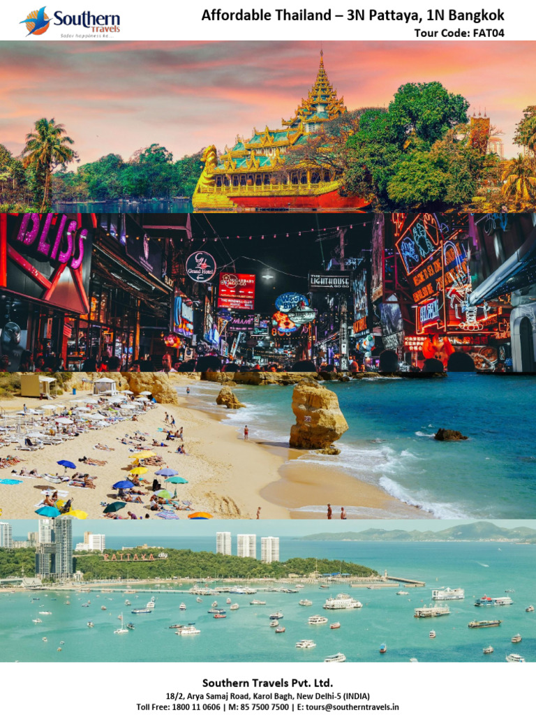 Affordable Thailand - FAT04-5D 4N | PDF | Cheque | Pattaya