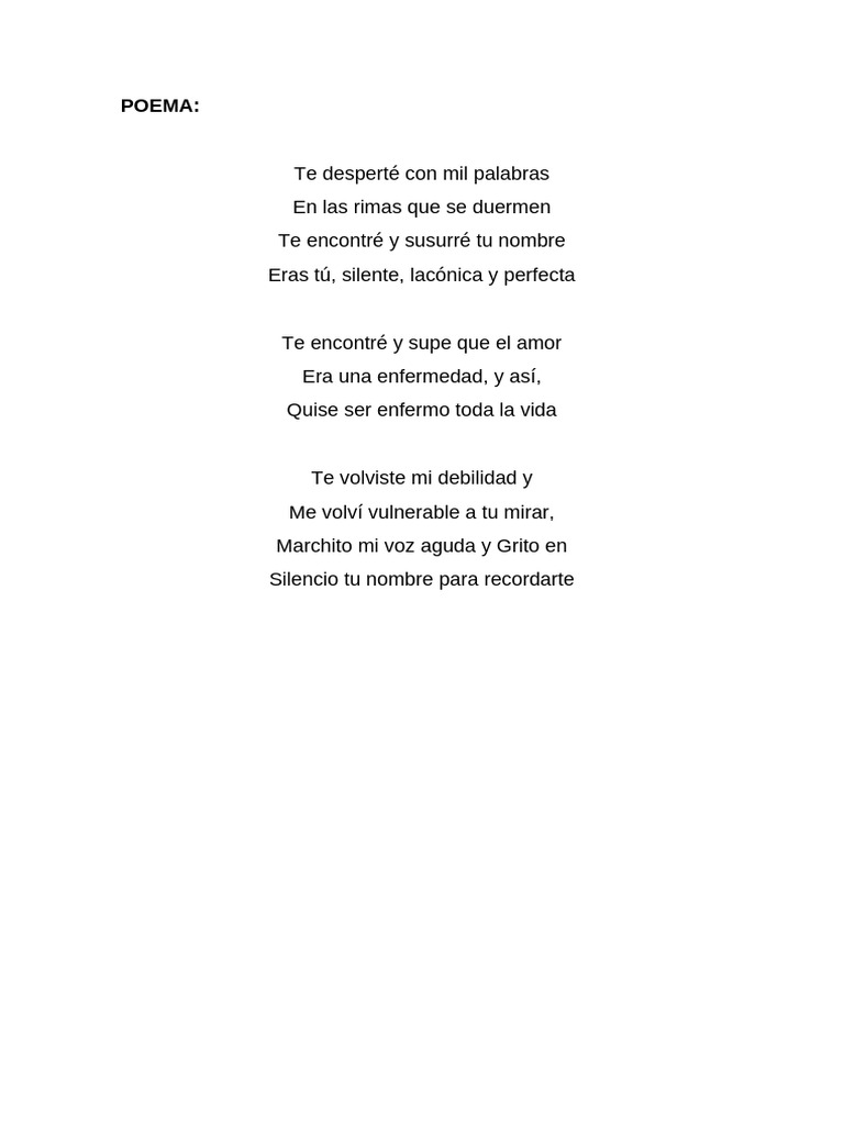 POEMA | PDF