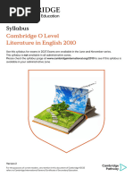 Literature 2026-Syllabus | PDF | Curriculum