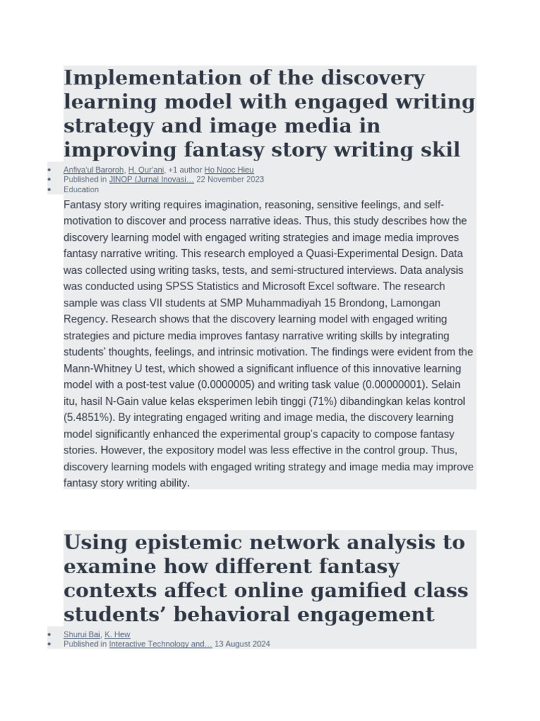 fantasy | PDF | Motivational | Motivation