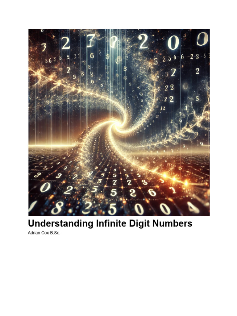 Infinite Digit Numbers v12 | PDF | Numbers | Group (Mathematics)