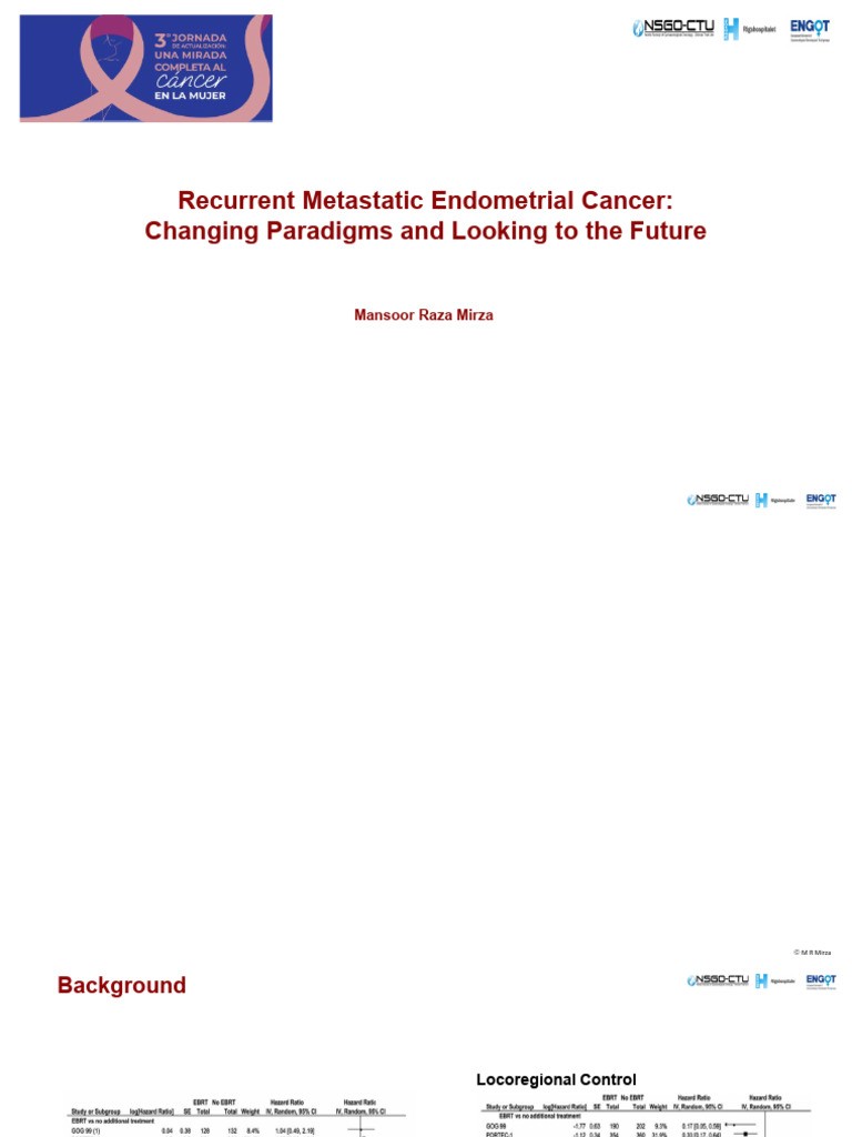 Recurrent Metastatic Endometrial Cancer - Mansoor Mirza | PDF | Diseases And Disorders | Health ...